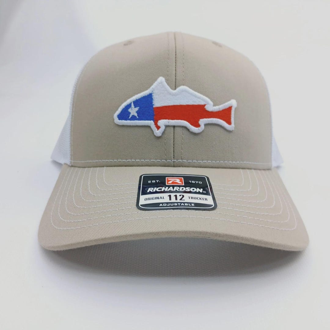 Texas Redfish Embroidered Patch Richardson 112 Hat Cap - Etsy