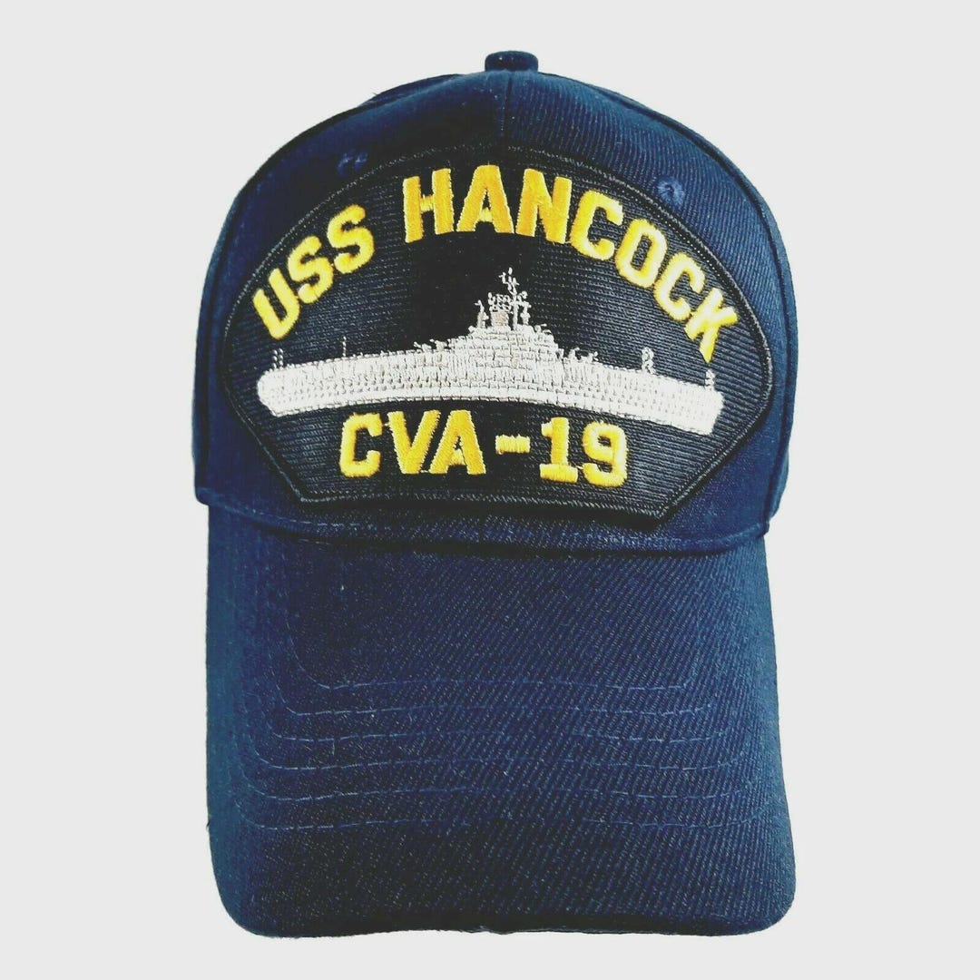 US Navy USS Hancock CVA-19 Men's Hat Cap Navy Blue - Etsy