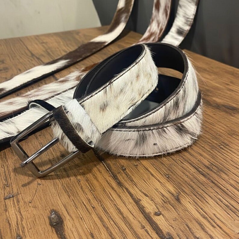Handmade Cowhide Leather Belt Set of 4 | Western Style Belts | Rustic ...