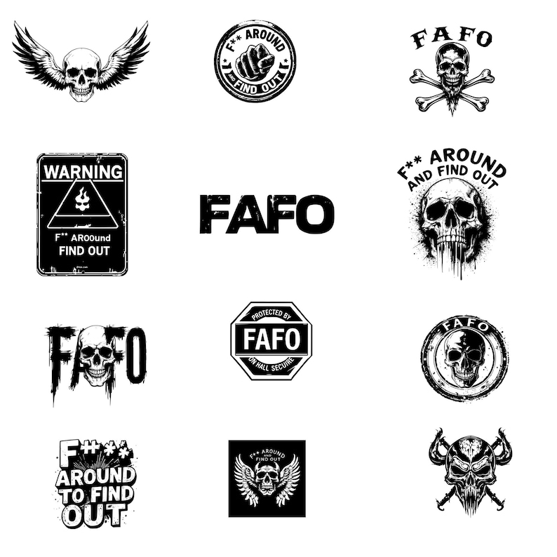 FAFO Svg Bundle for Cricut, Funny Sarcastic Quote Svg, Adult Humor ...