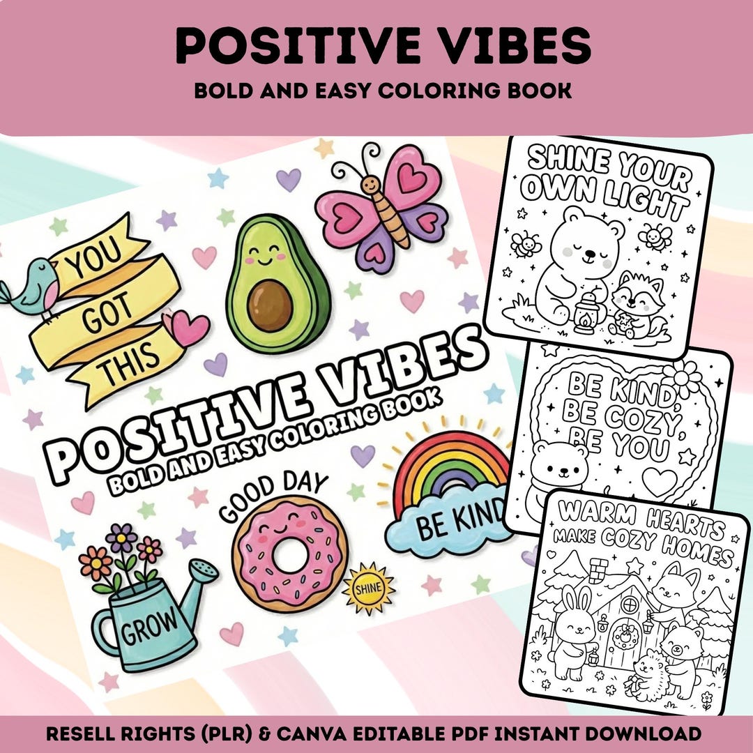 Affirmation Coloring Book for Anxiety & Stress Relief – 33 Mental ...