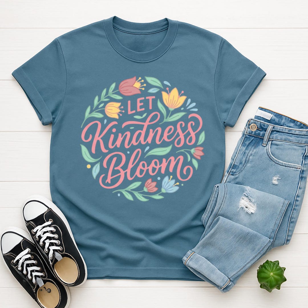 Let Kindness Bloom Png and Png, Flower Png, Retro Flower Png, Boho ...
