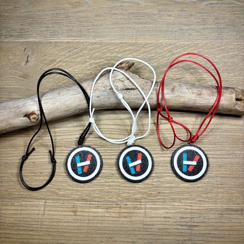 Twenty One Pilots Necklace Fan Inspired – Pendant With Adjustable Cord ...