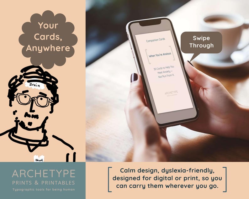 When You’re Anxious Printable Affirmation Cards – Digital Self Care ...