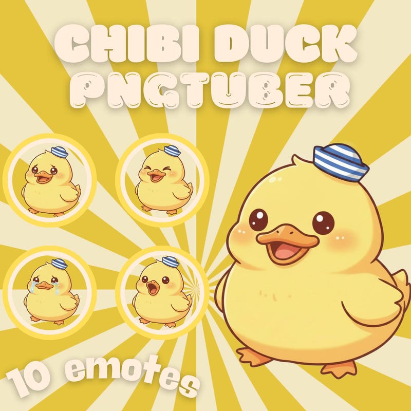 Cute Chibi Duck - Etsy