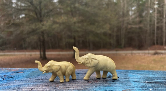 Plastic Elephant Figurines