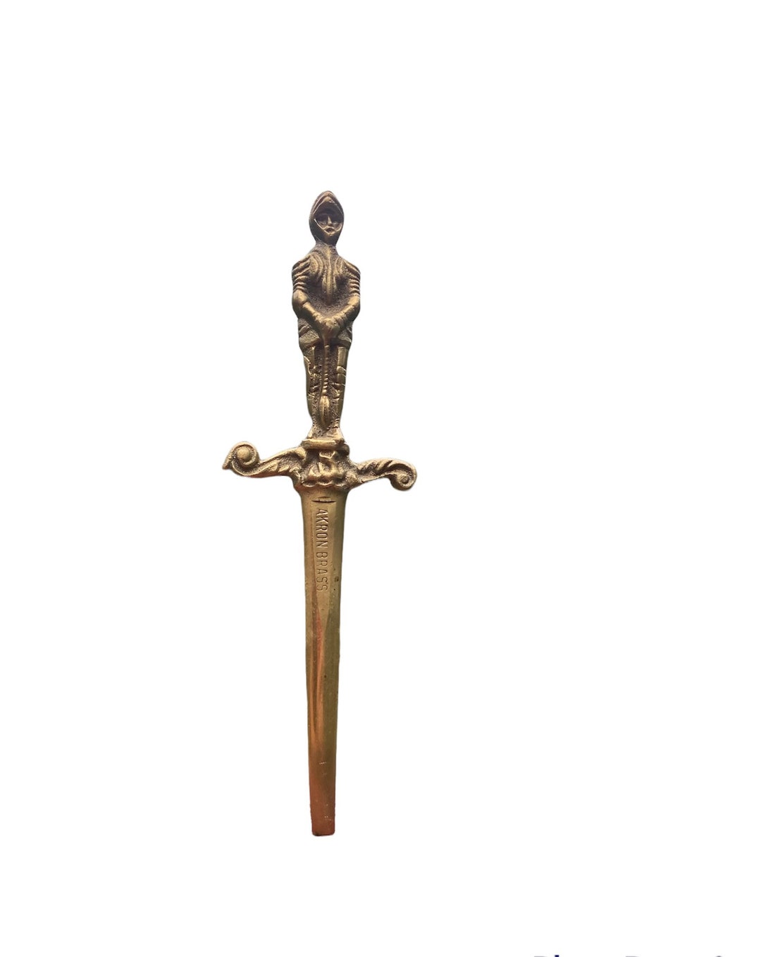 Vintage Brass Knight in Armor W/ Sword Letter Opener Crusades - Etsy