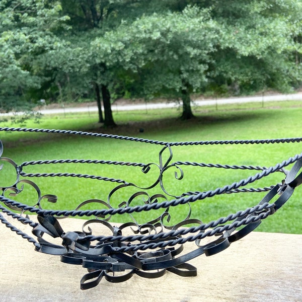 Wrought Iron Basket - Etsy