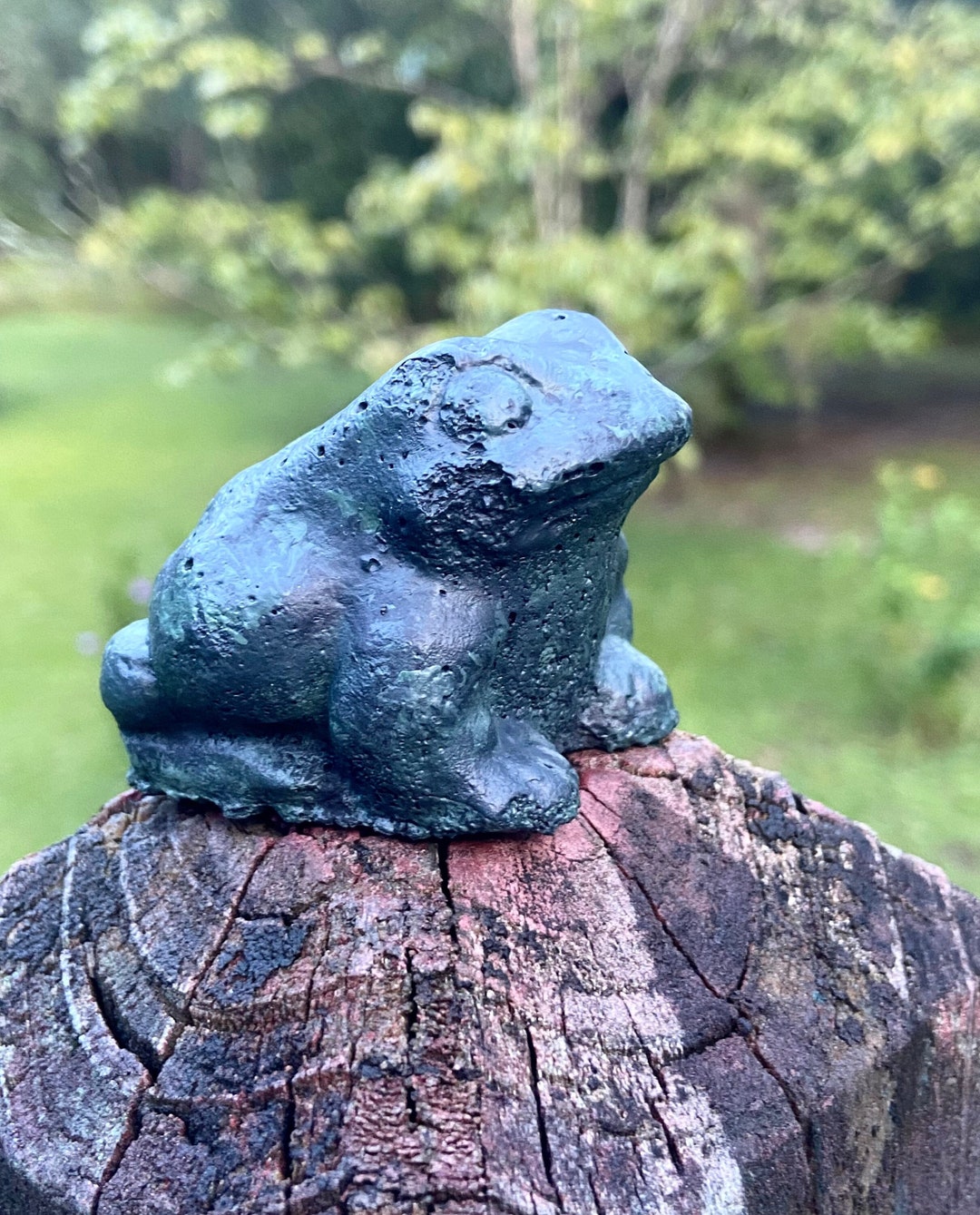 Concrete Frog Statue Cement Frog Statue Concrete Toad Statue Cement ...