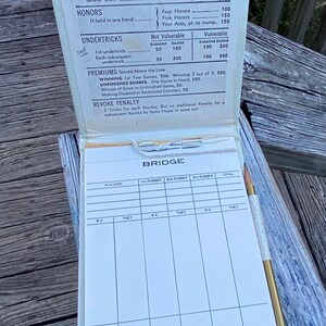 Big Eye Girl Bridge Tally Pad Big Eye Girl Flower Power Made in Japan ...