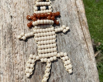 Monkey Pony Bead Keychain - Etsy