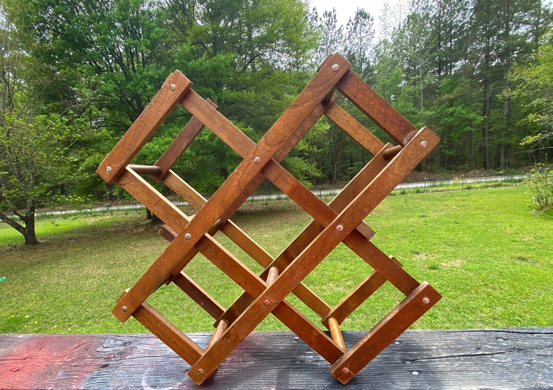 Accordion Wine Bottle Rack for 6 Folding Wine Bottle Storage - Etsy