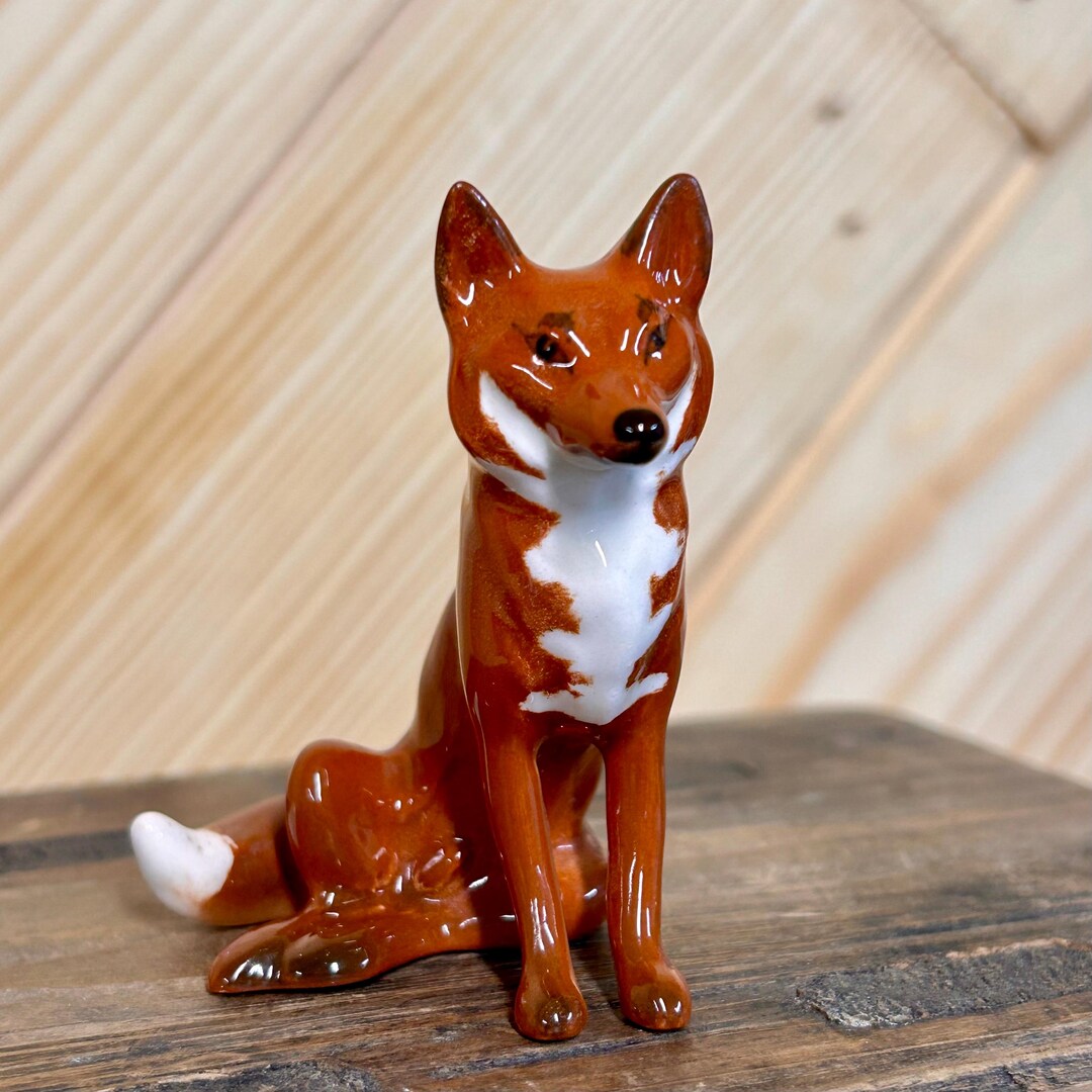 Brown Fox Figurine Beswick of England Model 1748 Fine Bone China ...