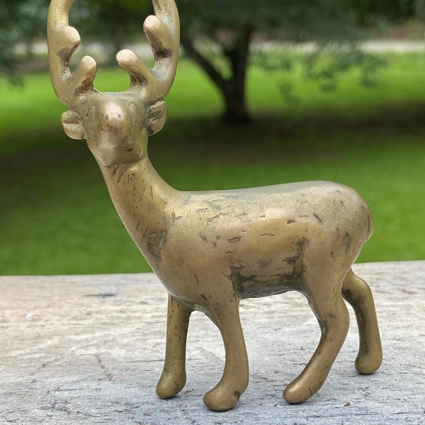 Brass Reindeer - Etsy