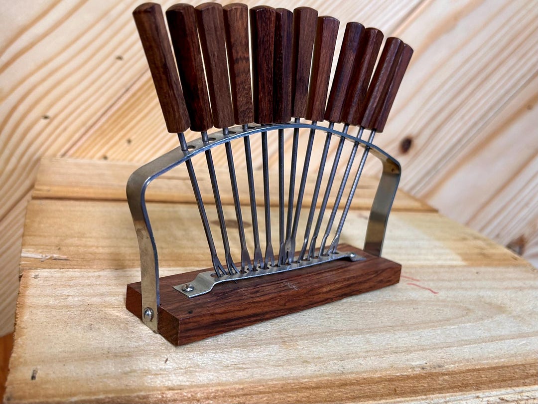 Appetizer Forks Set of 12 Hors D'oeuvres Forks With Stand Buffet ...