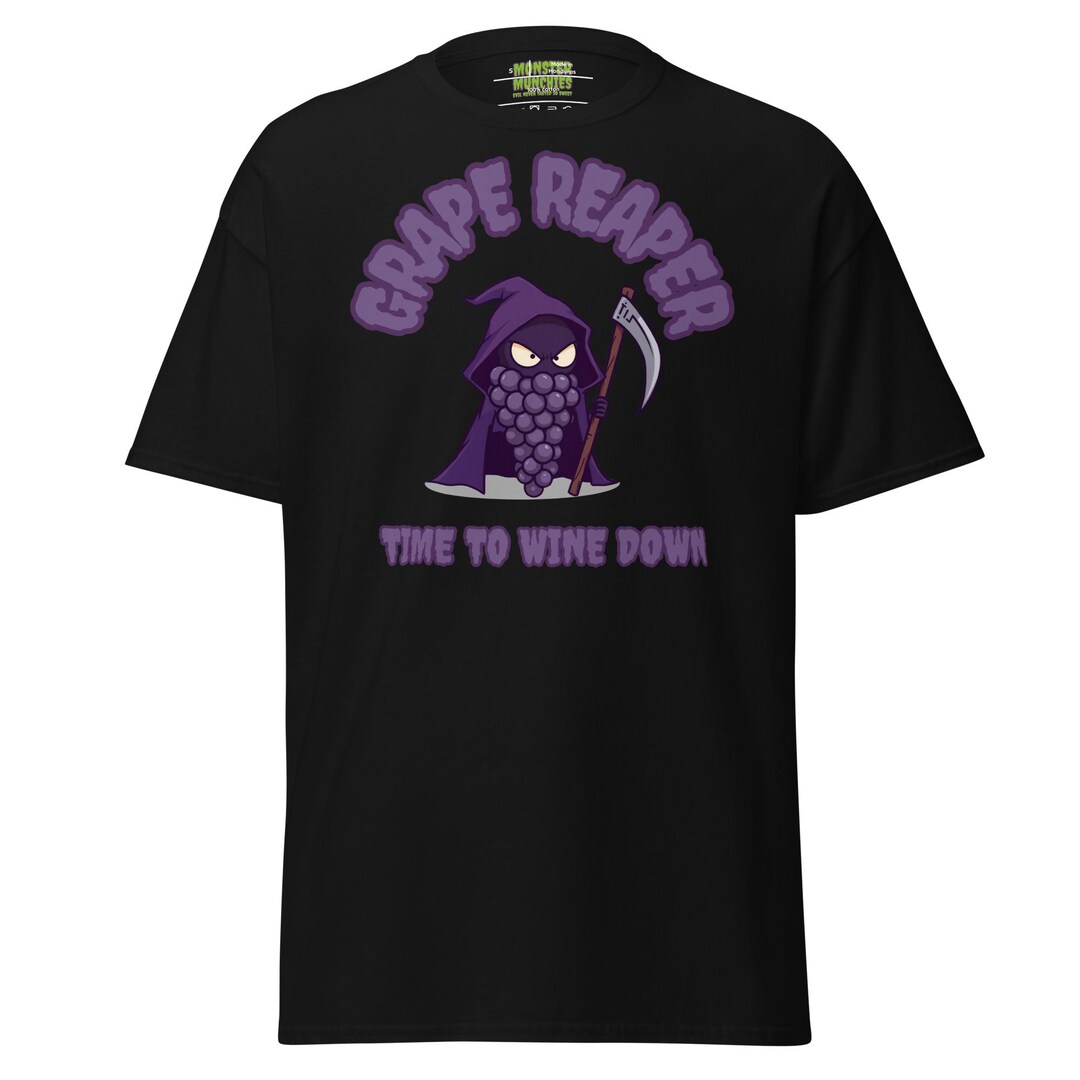 Grape Reaper Halloween T-shirt – Spooky Unisex Tee - Etsy