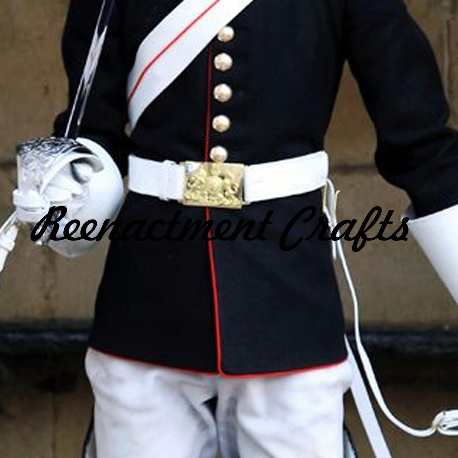 British Army's Costume, Household Cavalry Tunic: Black Wool Regiment ...