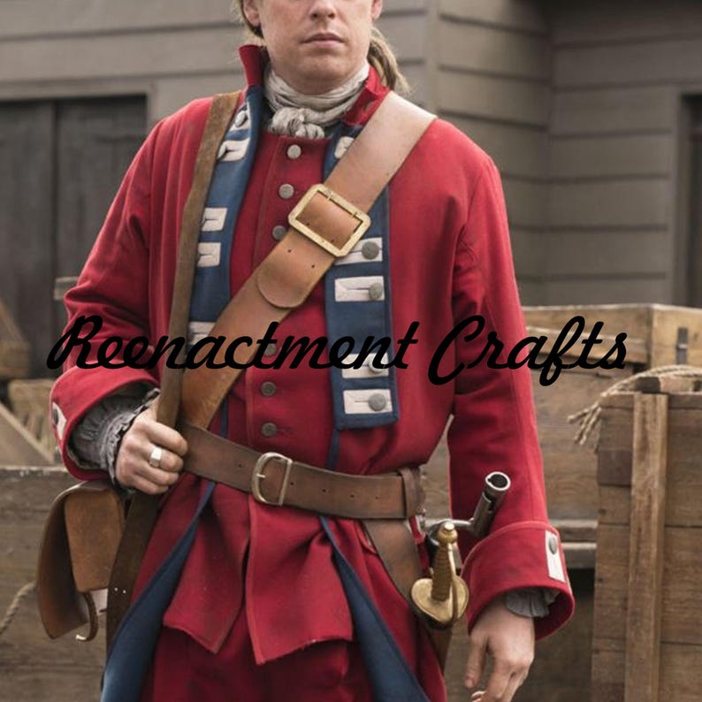 18th Century Colonial Military Coat – Red Wool Revolutionary War ...
