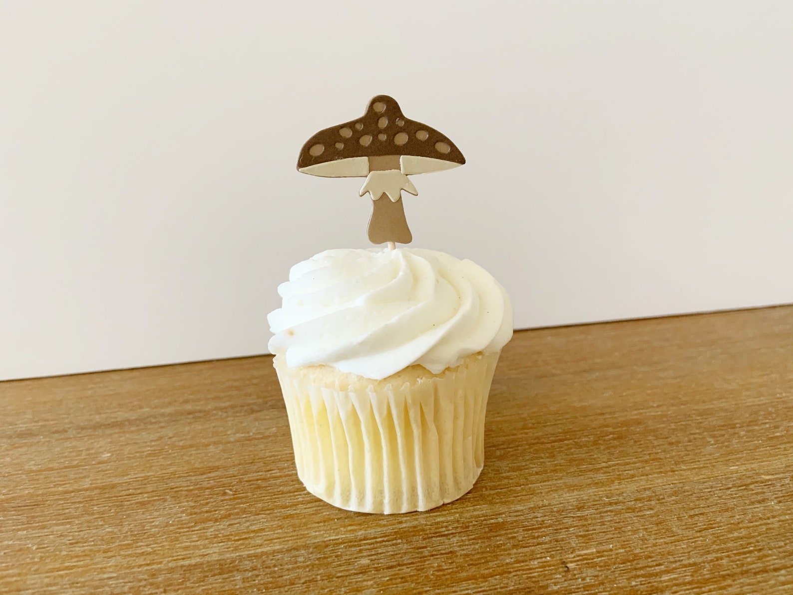 Gnome Cupcake Toppers, Mushrooms and Flower Toppers, Woodland, Cake ...