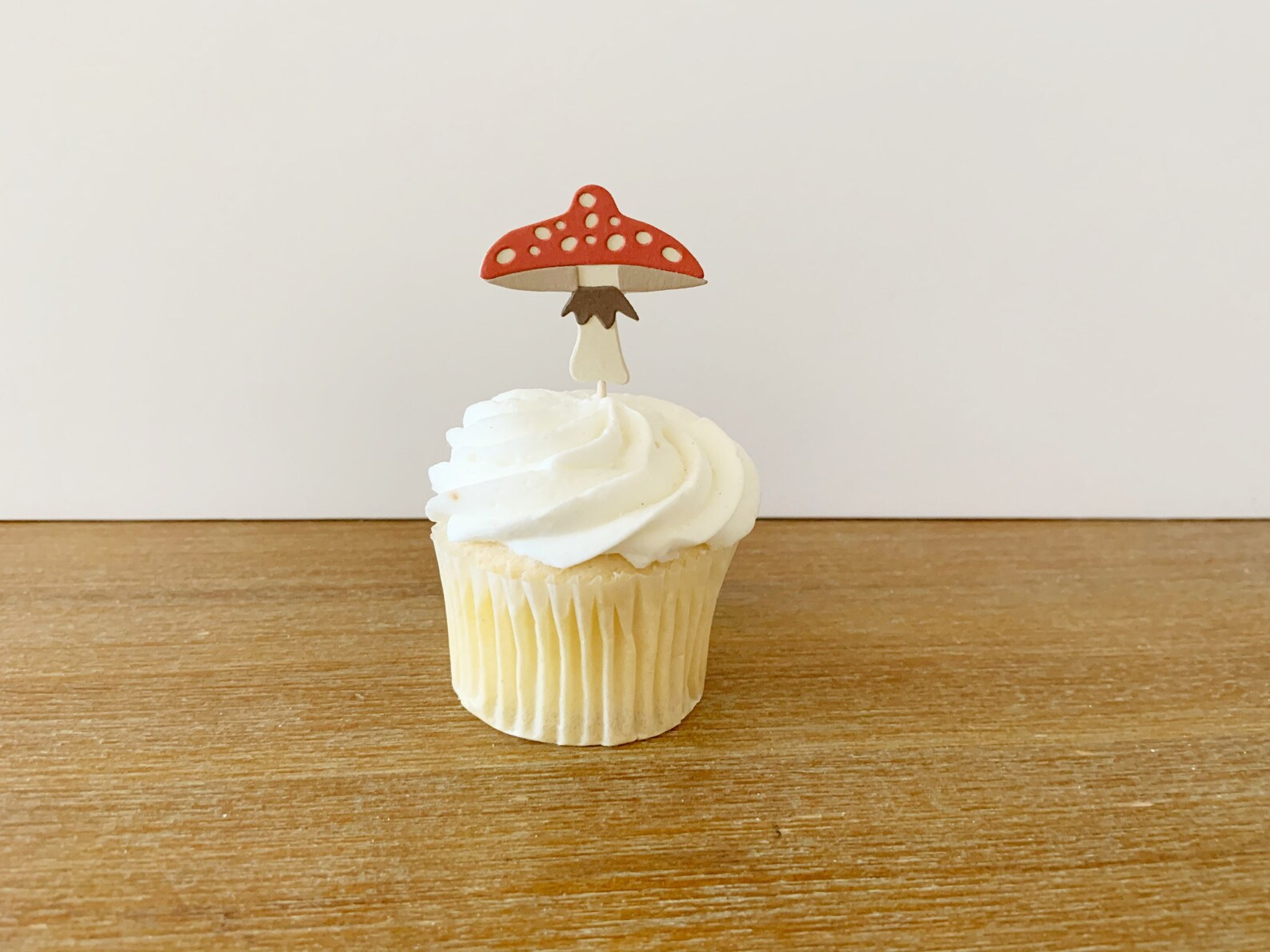 Gnome Cupcake Toppers Mushrooms and Flower Toppers Woodland - Etsy