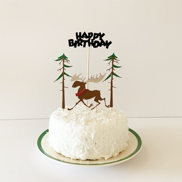Moose Cake Toppers - Etsy