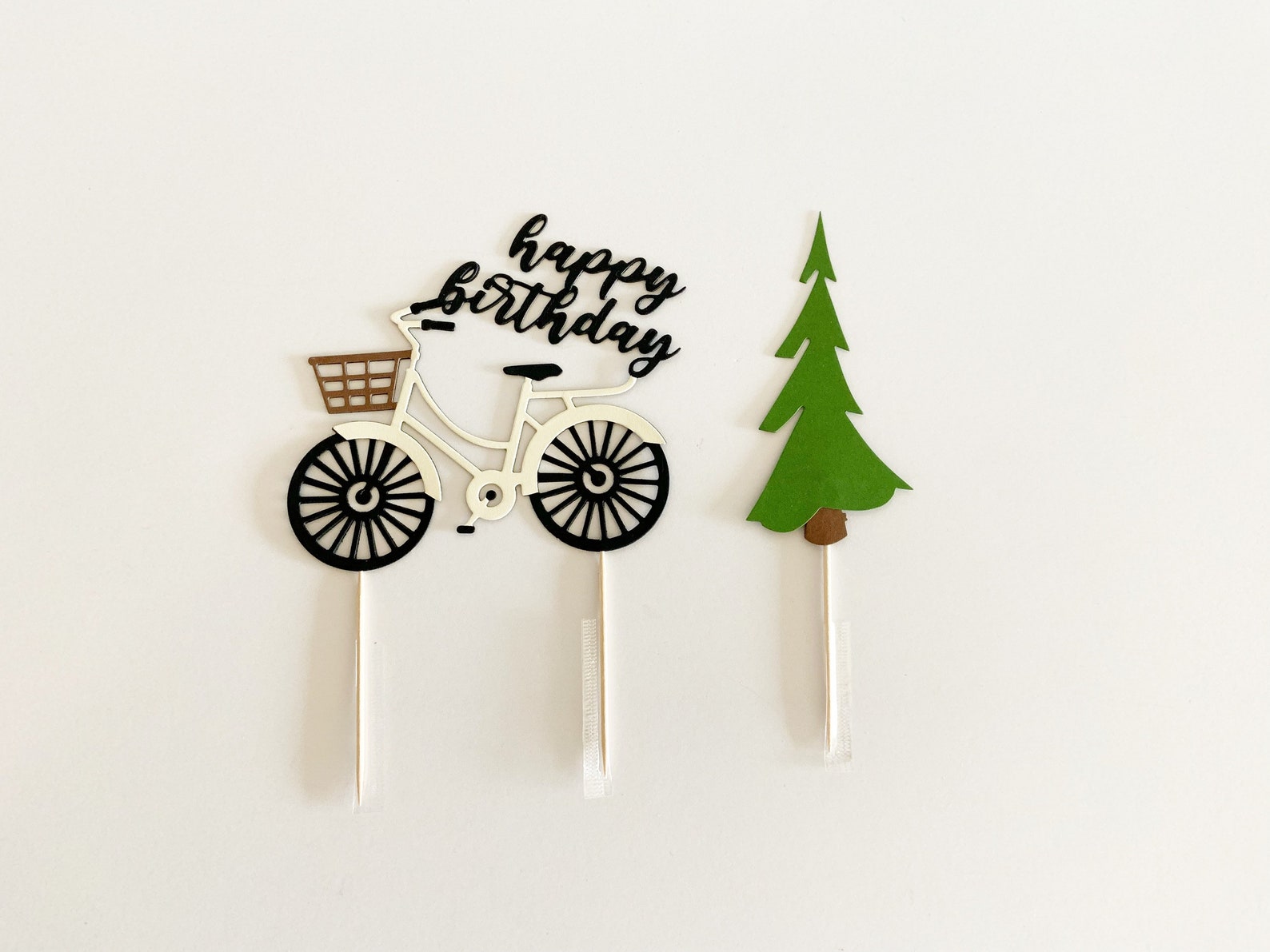 Bicycle Cake Topper Birthday Party Cruiser Bike | Etsy
