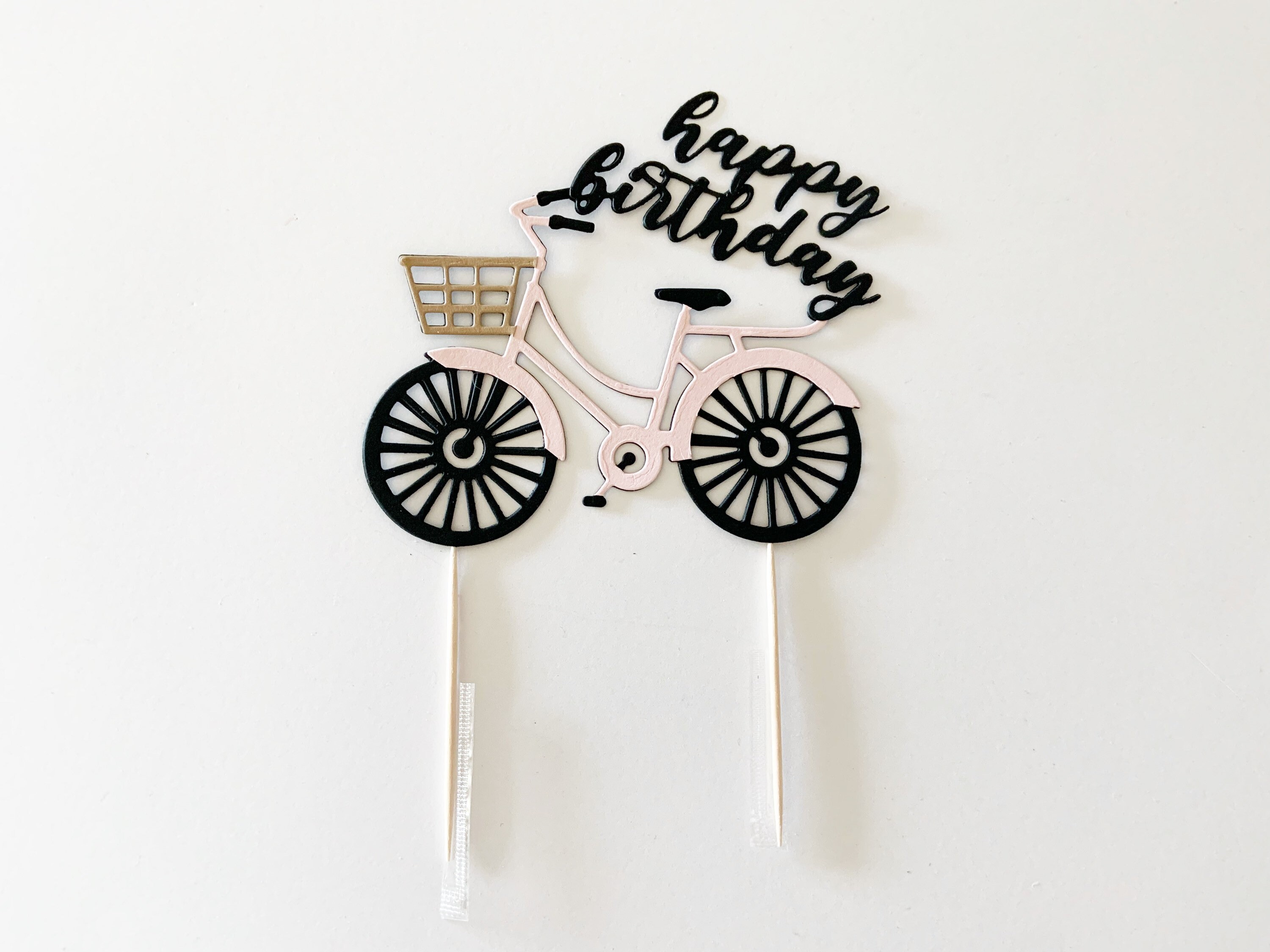 Bicycle Cake Topper, Birthday Party, Cruiser Bike - Etsy