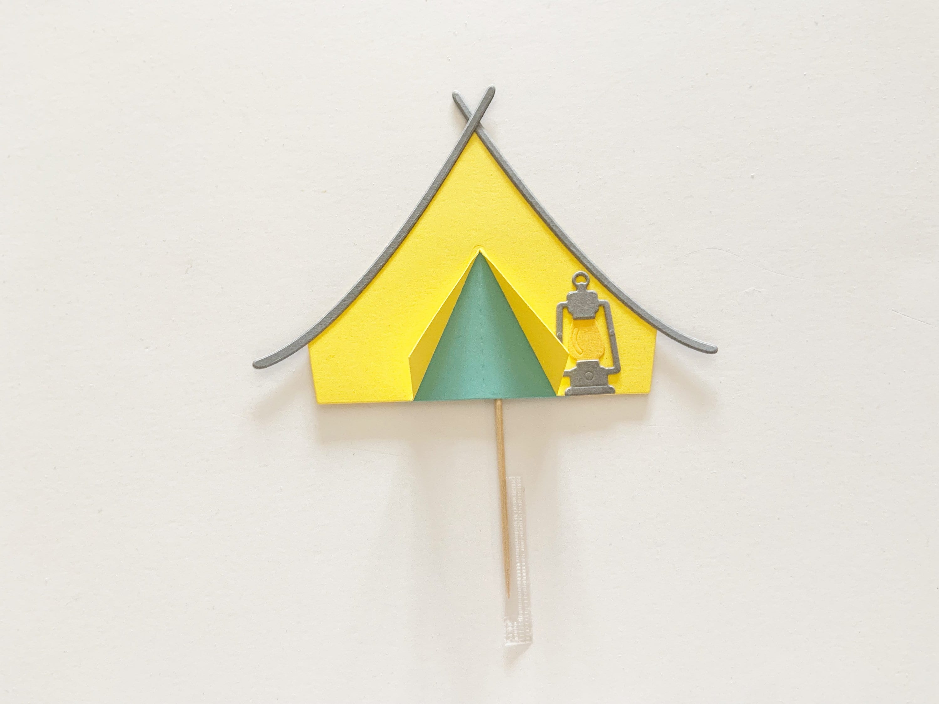 Tent Cake Topper Pine Tree Toppers Birthday Bear Topper - Etsy