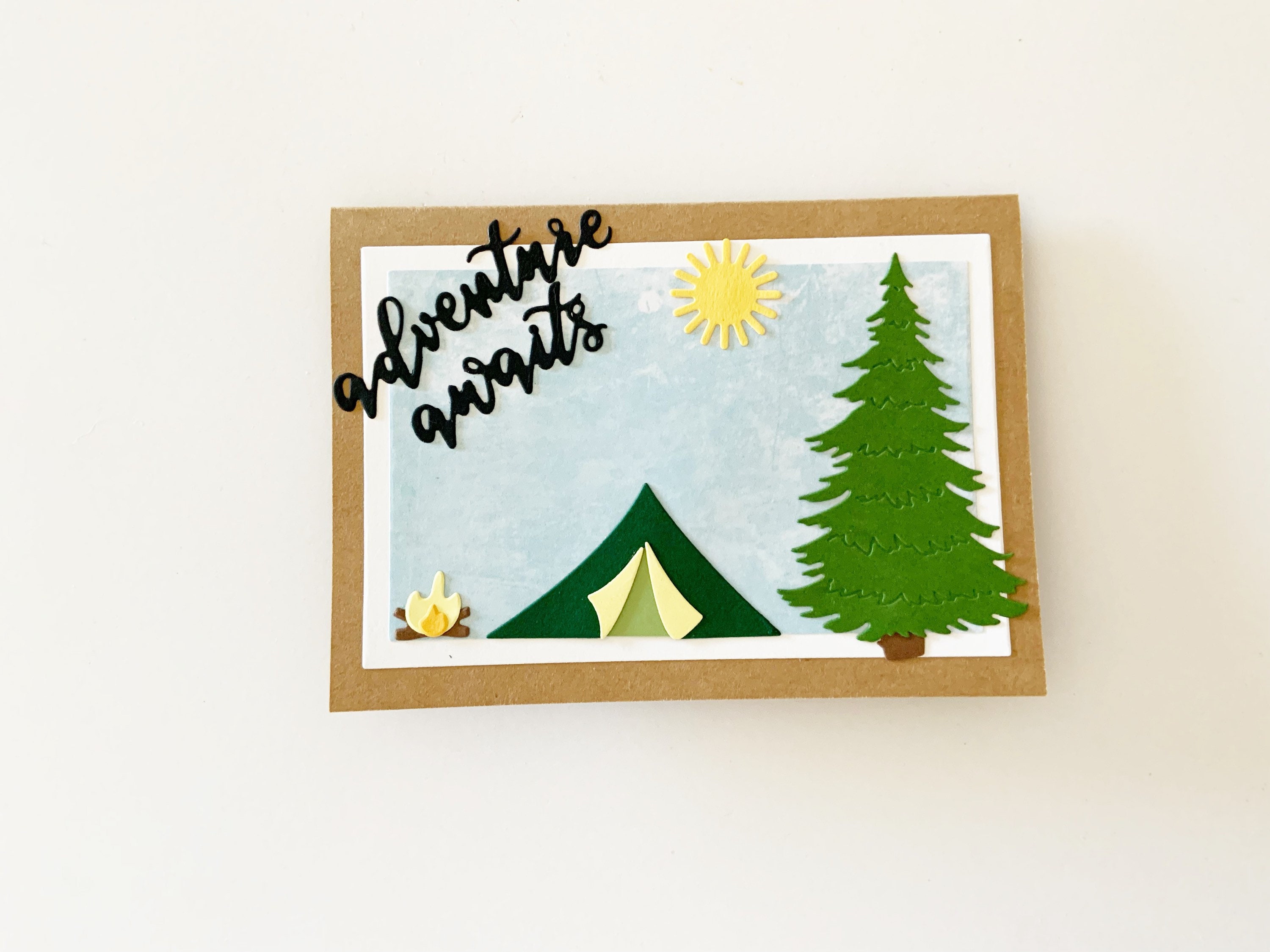 Happy Camper Card Birthday Party Camping Theme Party | Etsy