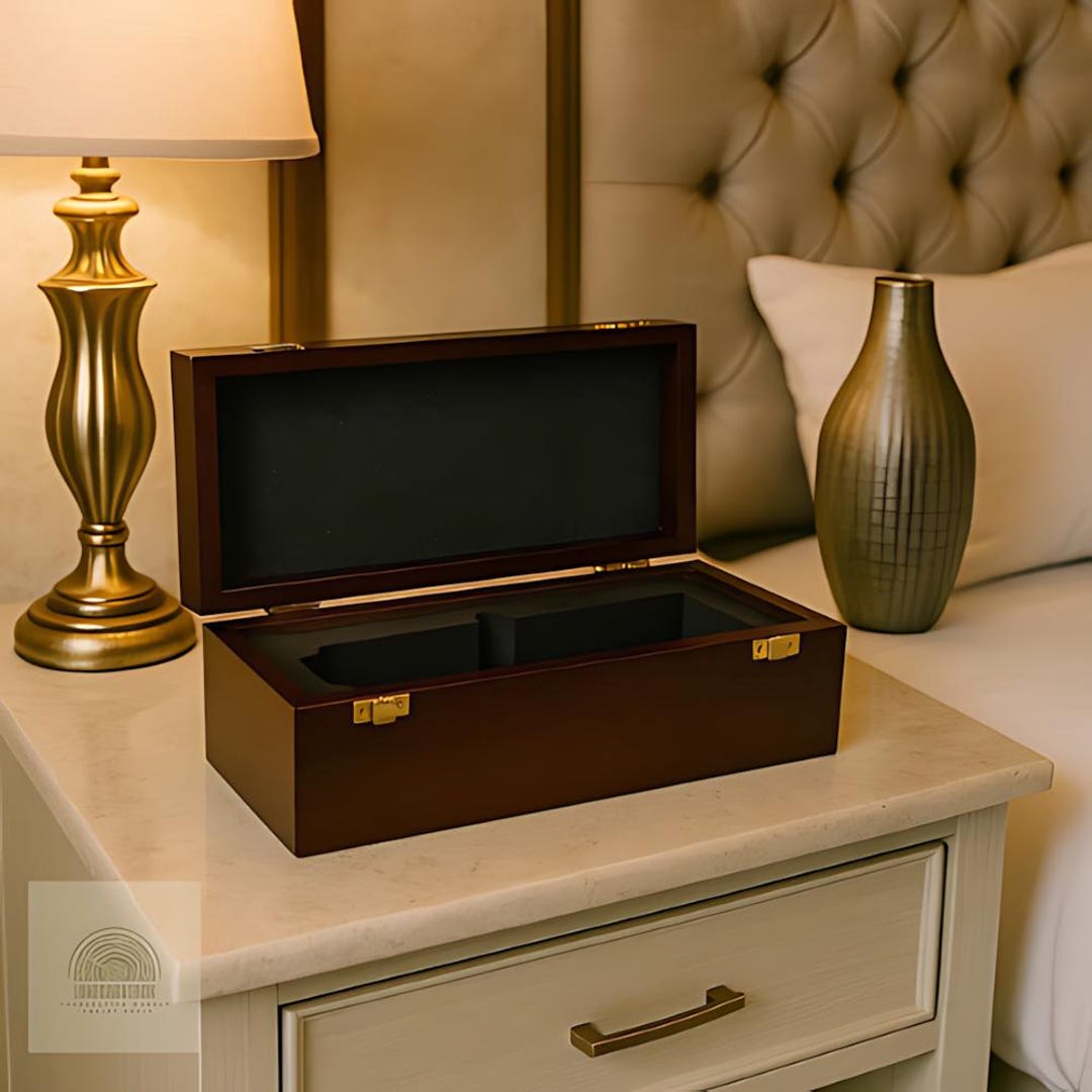 Solid Wood Microphone Storage Box: Handcrafted Luxury Gift Case - Etsy