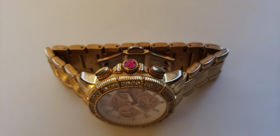 Judith Ripka Ladies Chronograph Watch Rose Gold Ruby … - Gem