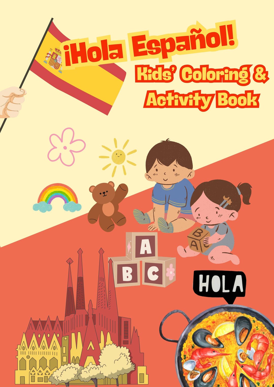 Hola Español! Kids’ Coloring & Activity Book, 35 Pages - Etsy