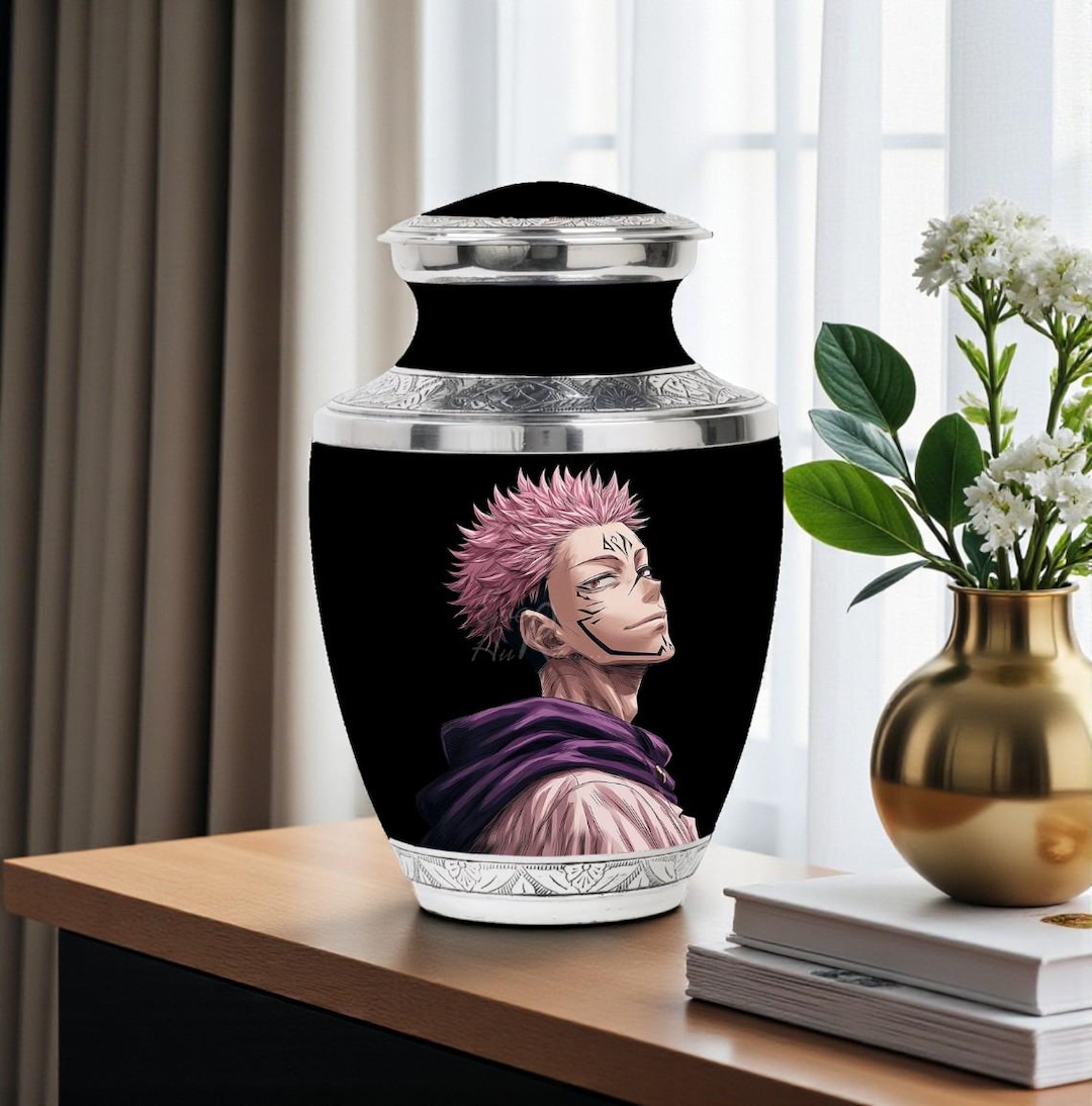 Anime Dark Warrior Cremation Urn Powerful Warrior Tribute Urn for Ashes ...