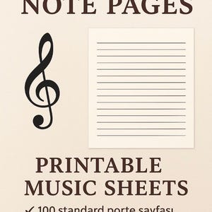 Printable Music Sheets - Etsy