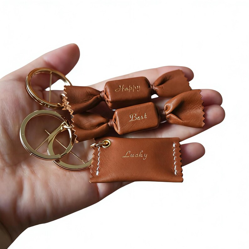 Leather Candy Keychain Cutting Die Wedding Party Favor DIY Tool Wooden ...