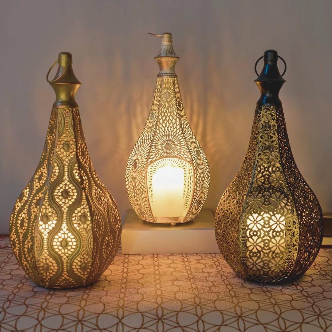 Vintage Decorative Tabletop Lantern for Home Décor - Etsy