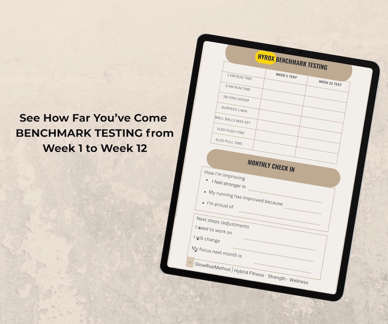 12-week HYROX Training Planner for Women | Intermediate Hybrid Fitness Program | Running ...