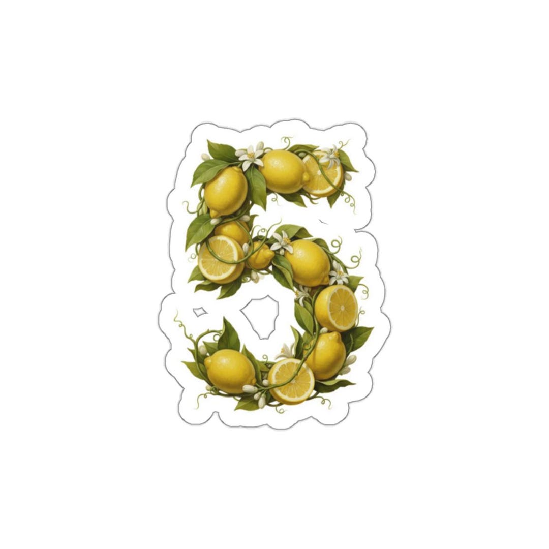 Lemon Number 5 Sticker – Verdant Garden Citrus Art - Etsy