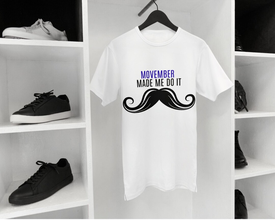 Movember Mustache Tee: Men's Health Awareness, Unisex Cotton - Etsy