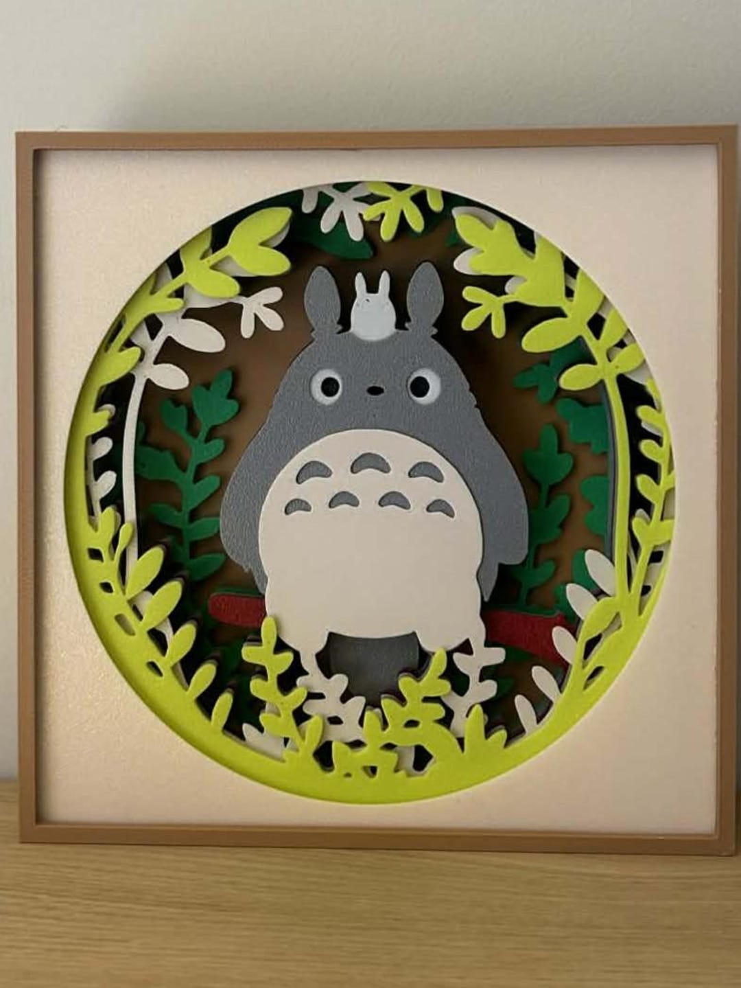 My Neighbor Totoro Shadow Box, Studio Ghibli Inspired Layered Art - Etsy