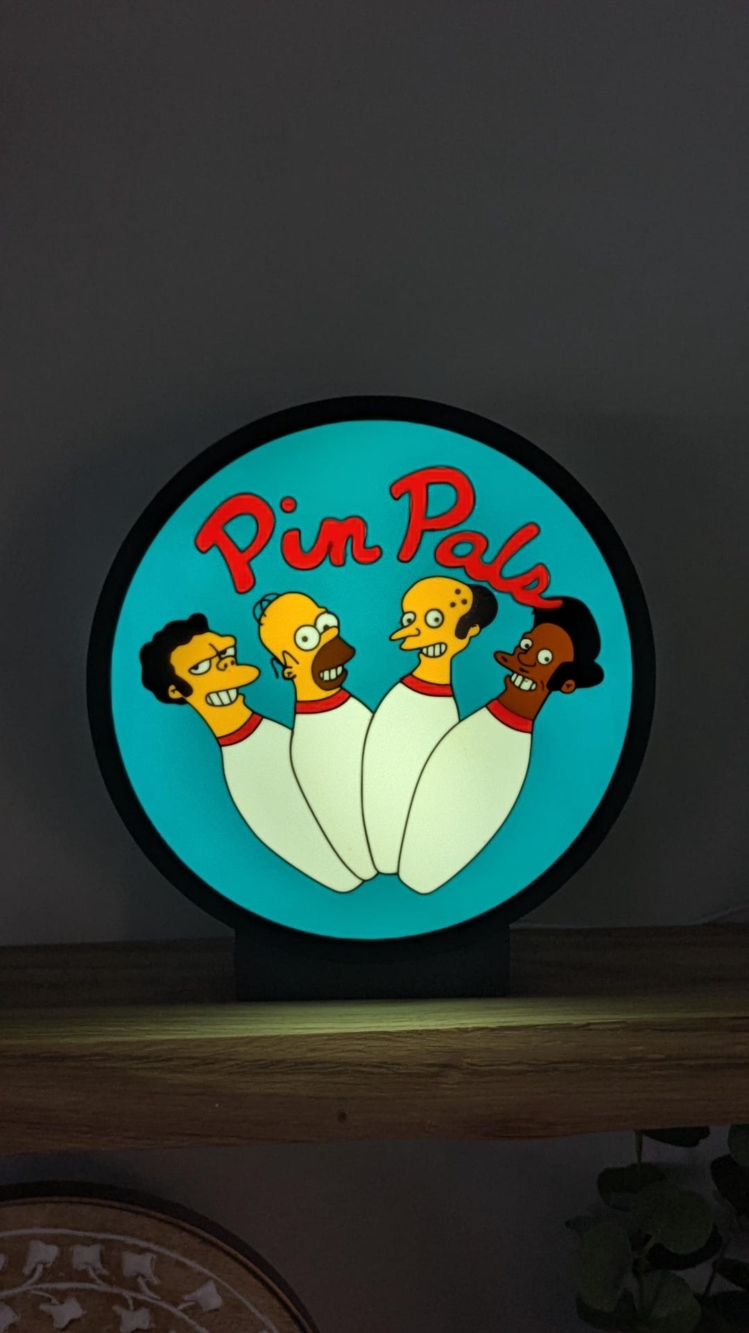 Simpsons Pin Pals Lightbox • Man Cave LED Night Light - Etsy