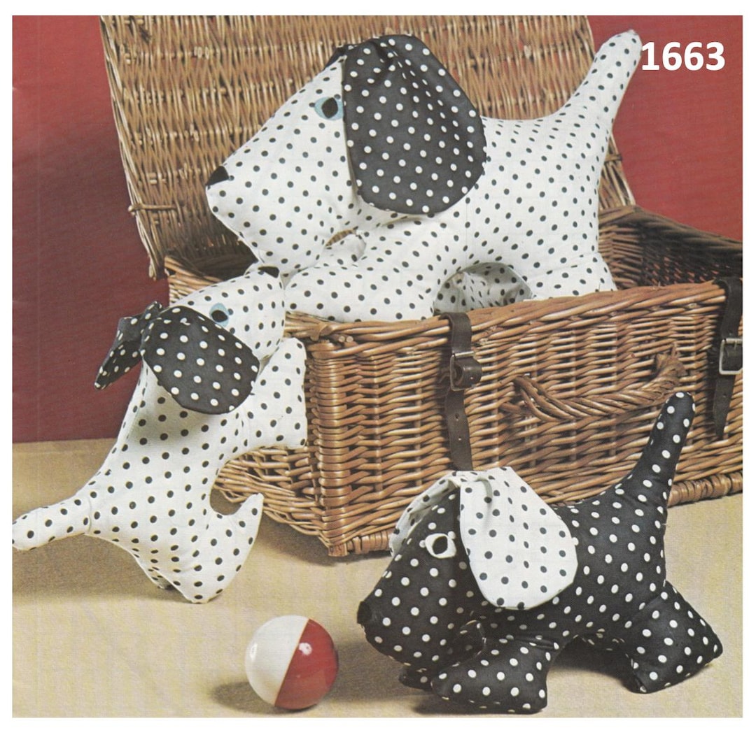 Vintage Scottie Dog Sewing Pattern: Easy Toy Project (PDF Pattern) - Etsy