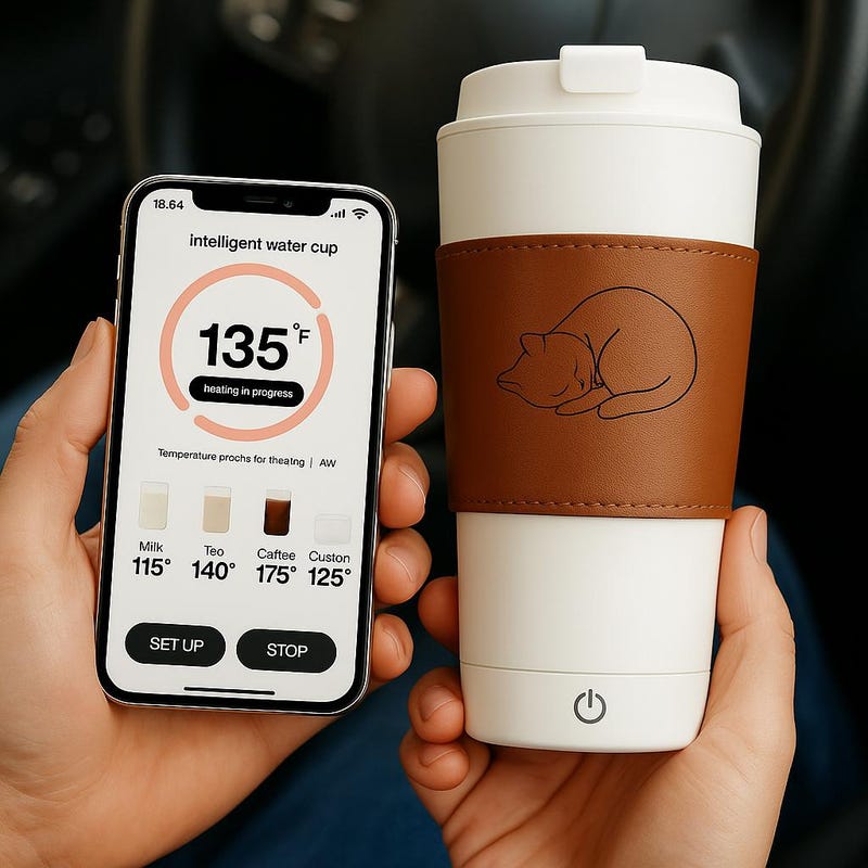 Coffee Cup With Temperature - Etsy