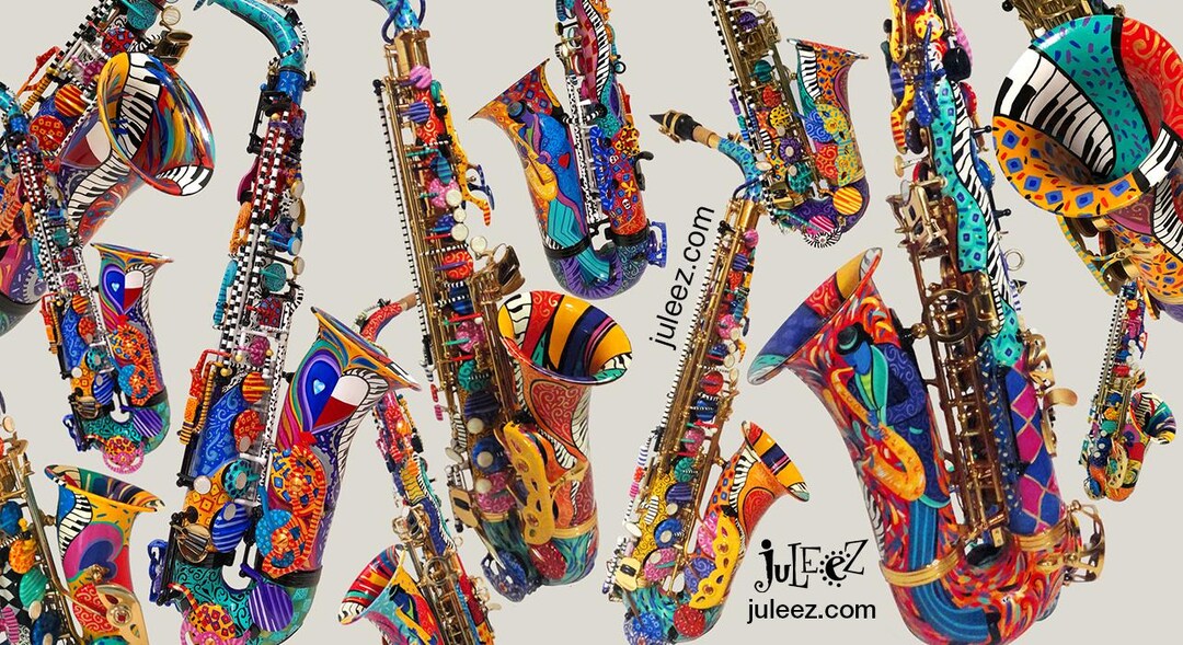 Alto Saxophone, Custom Saxophone, Hand Painted Saxophone, Sax Art, Jazz ...