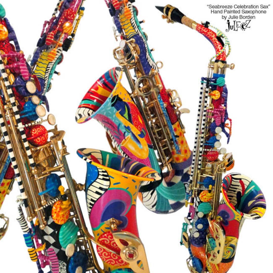 Painted Alto Saxophone, Custom Saxophone, Saxophone Art, Sax Player ...
