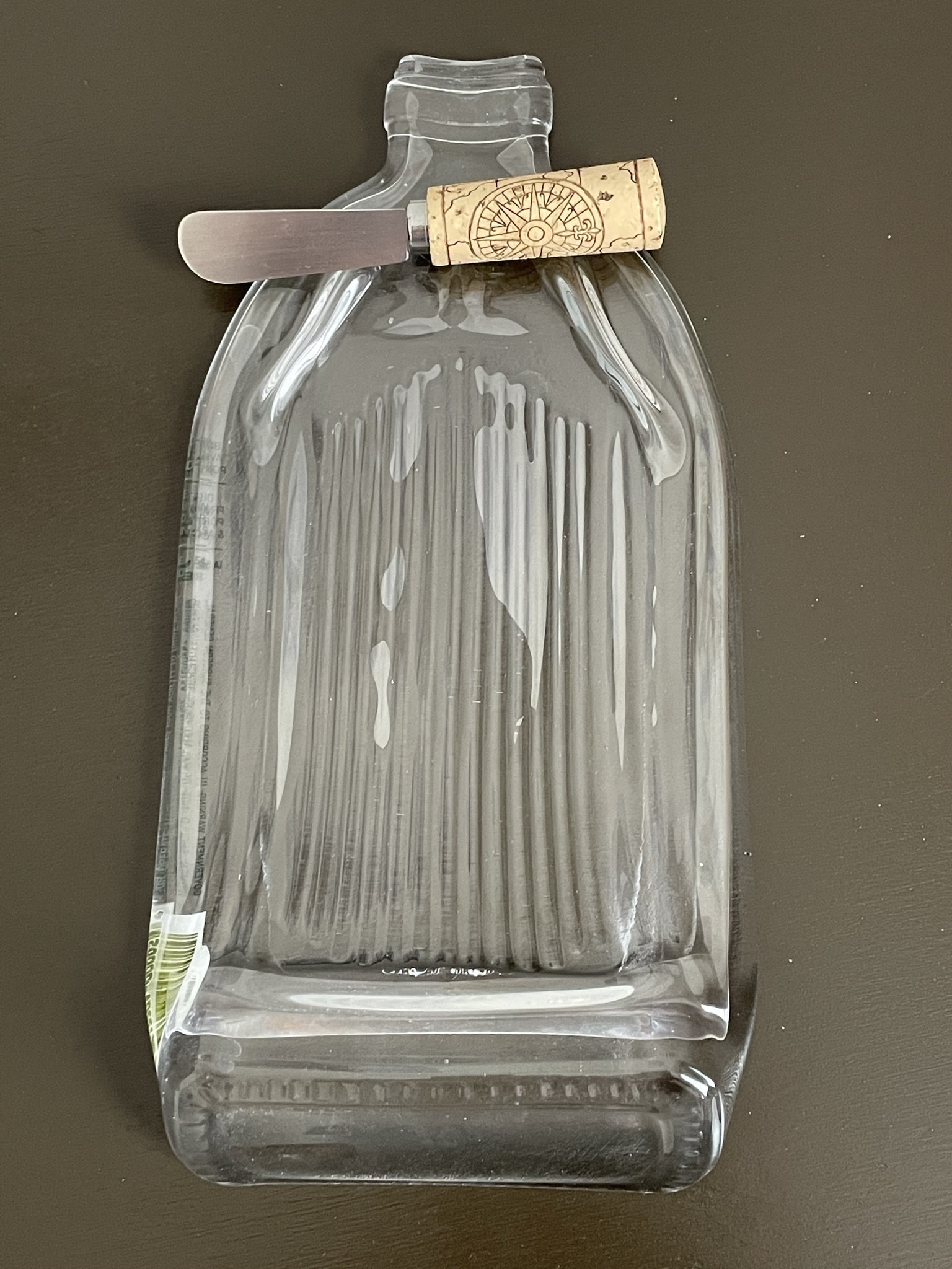 Recycled Gin Bottle With Ridges - Etsy