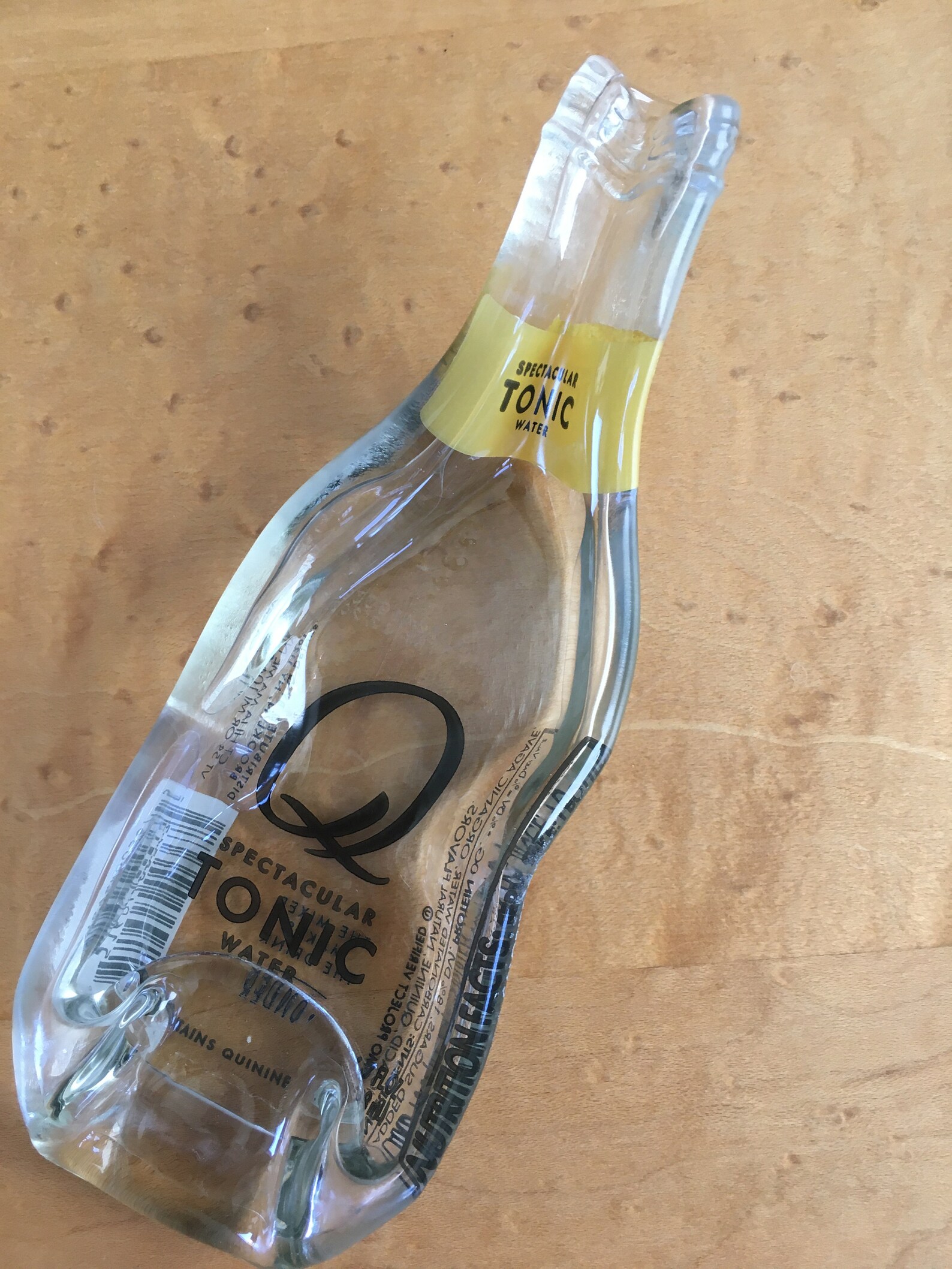 Recycled Tonic Water Bottle Plate - Etsy