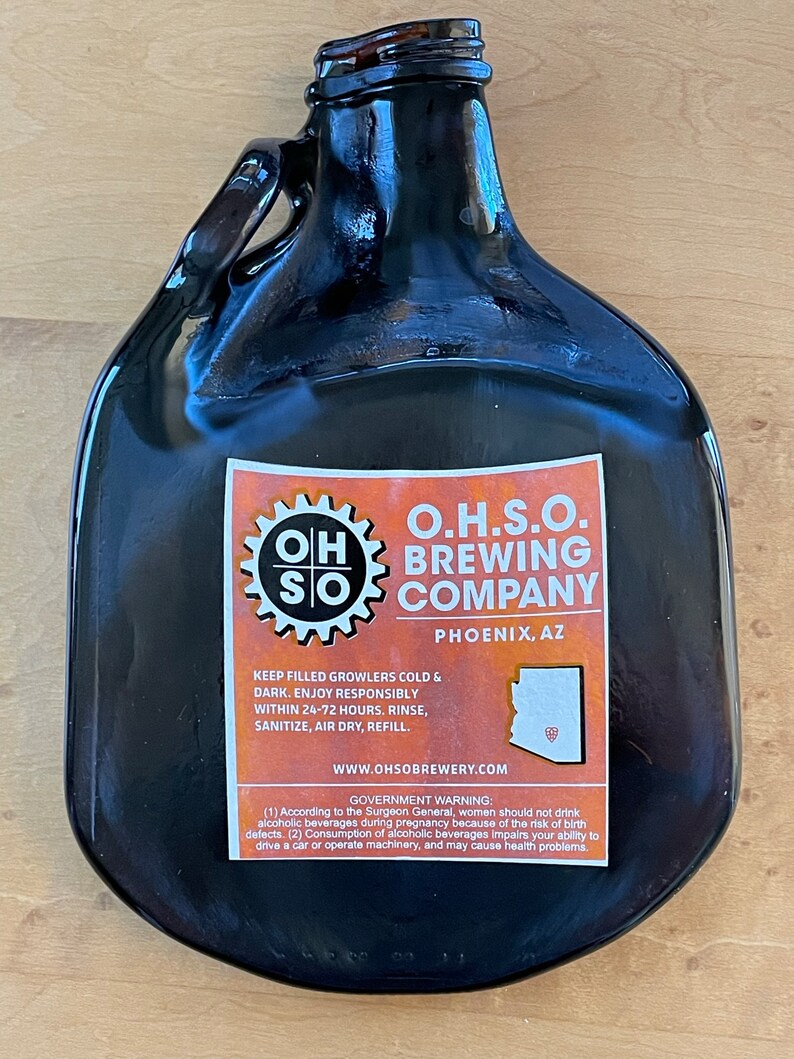 Recycled Glass Growler From Ohso Brewing - Etsy