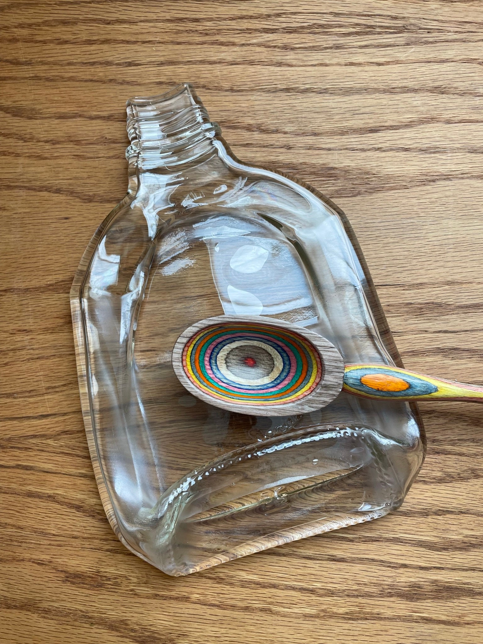 Slumped Whiskey Bottle Cheese Plate Bar Décor - Etsy