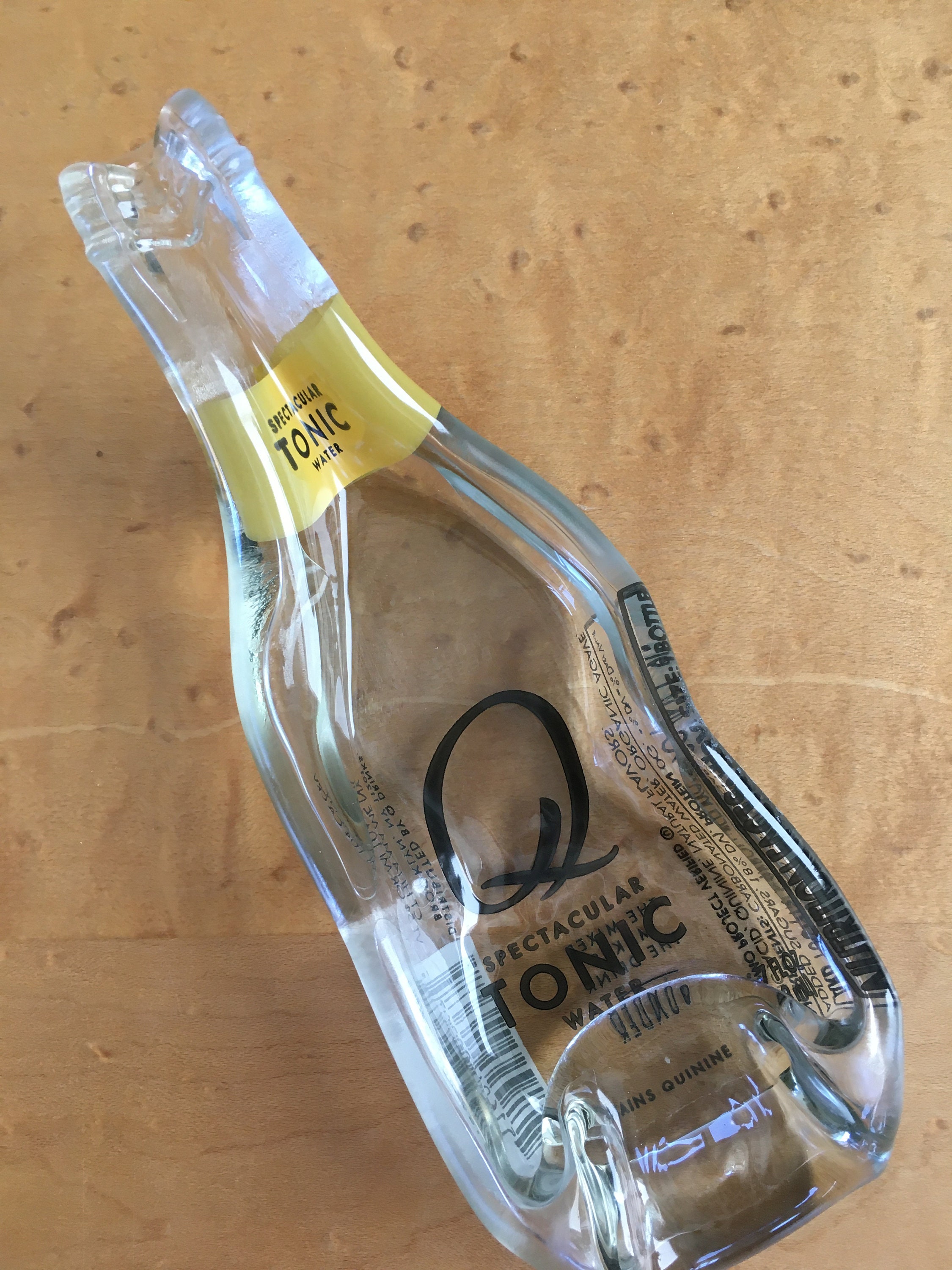 Recycled Tonic Water Bottle Plate - Etsy